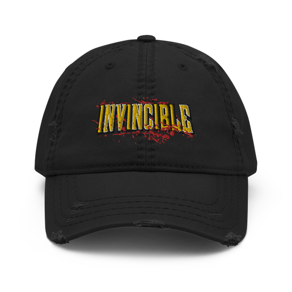 Invincible Bloody Logo Distressed Dad Hat – Skybound Entertainment